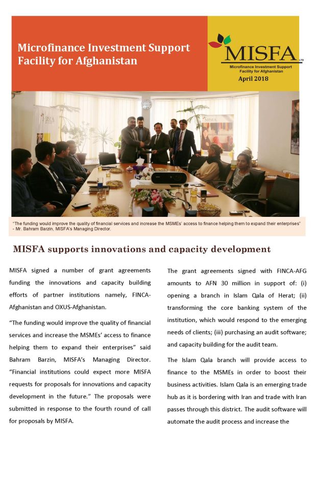 Publications – Microfinance Investment Support Facility for Afghanstan