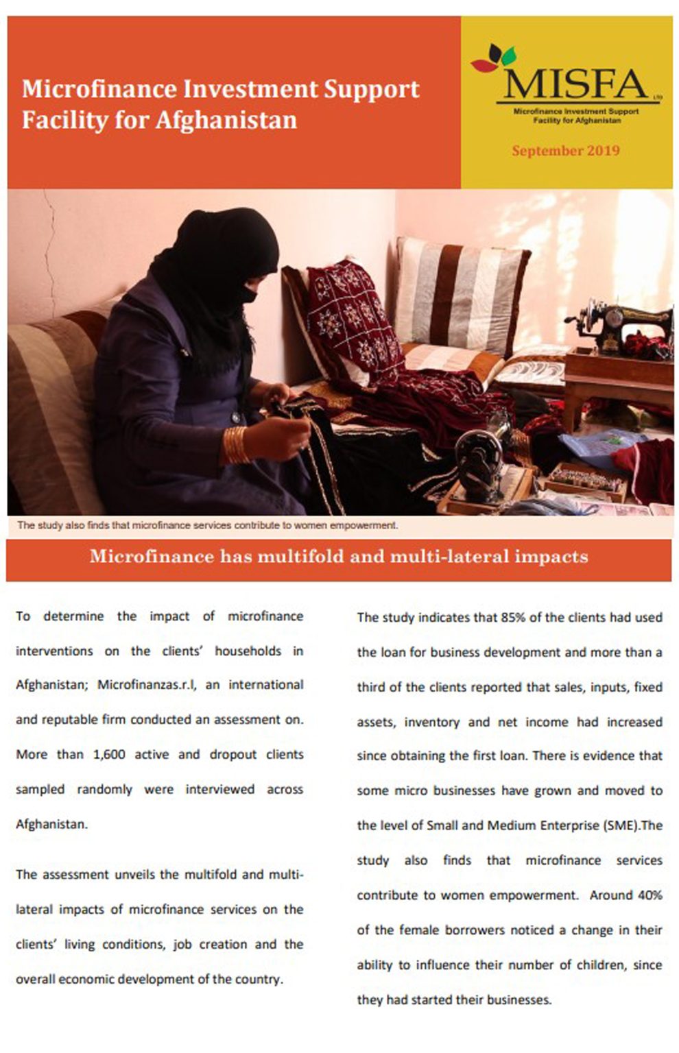 Publications – Microfinance Investment Support Facility for Afghanstan