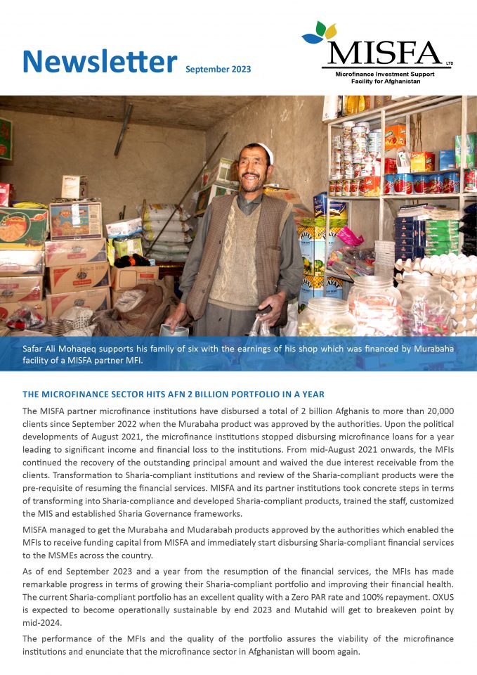 Publications – Microfinance Investment Support Facility for Afghanstan